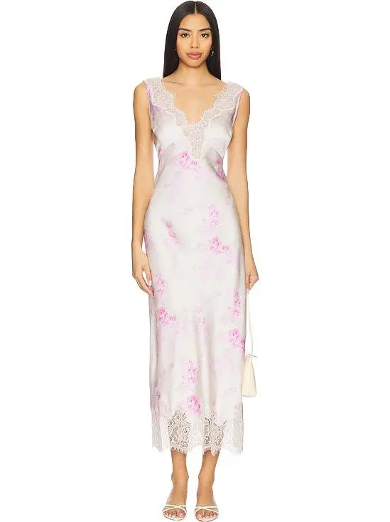 LoveShackFancy Serene Midi Dress - Vanilla Sorbet