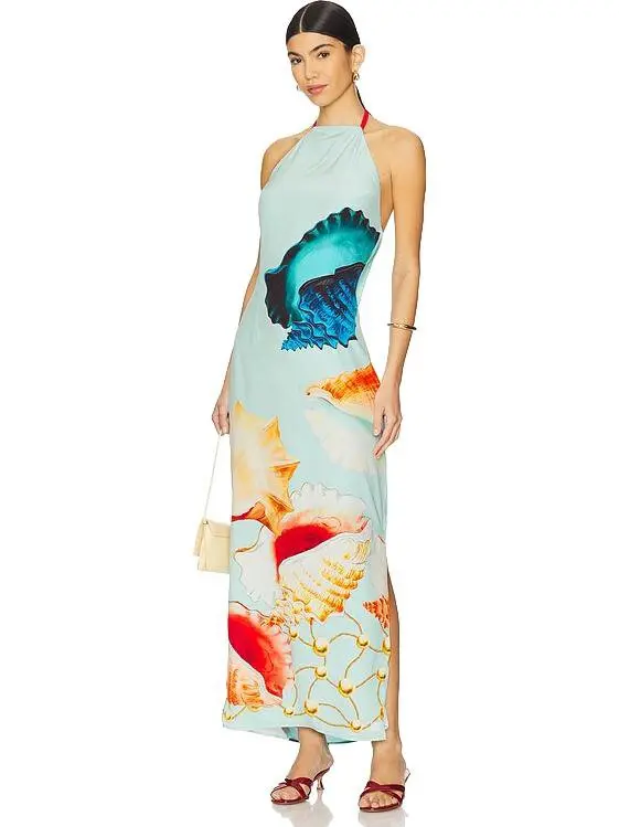 MUMA WORLD Murex Vega Silk Dress - Mist