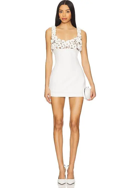 LA FUORI Frosted Chloe Mini Dress - White