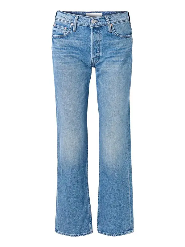 MOTHER The Smarty Mid-rise Slim-leg Jeans - Blue
