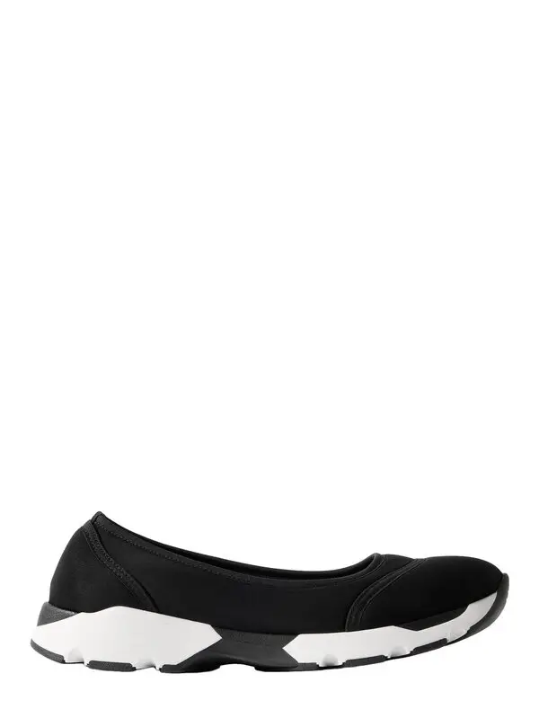 Staud Gino Neoprene Ballet Flats - Black