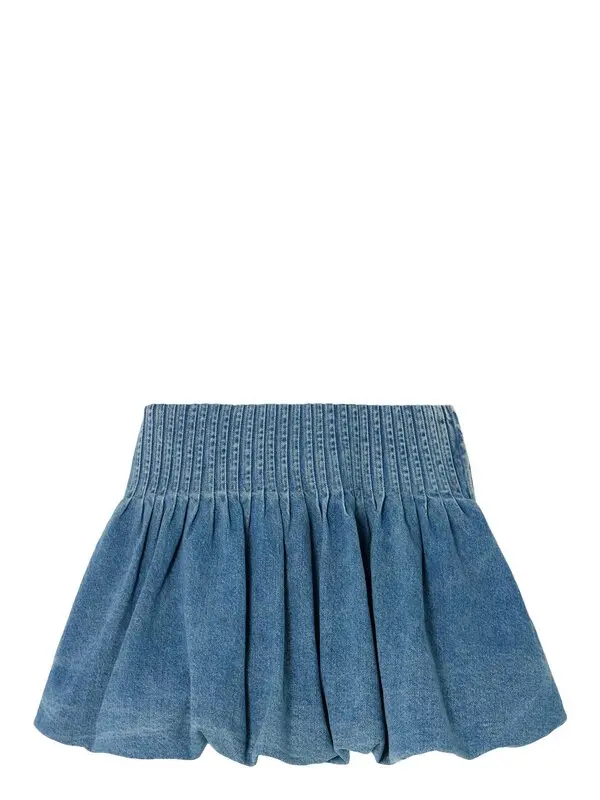 Sea Oli Pleated Mini Skirt - Blue
