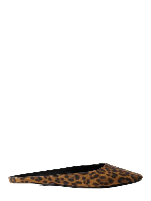 Saint Laurent Lido Leopard-print Slippers - Animal Print
