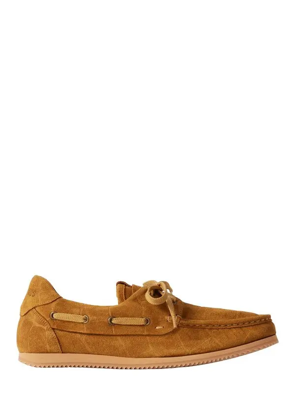 Jacquemus Batto Croc-effect Suede Loafers - Brown
