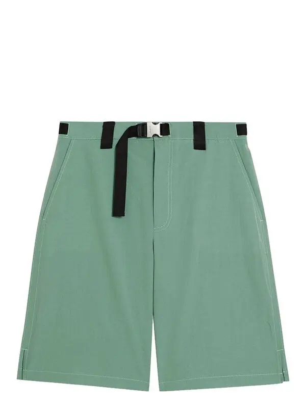 Jacquemus Meio Belted Shorts - Sage Green