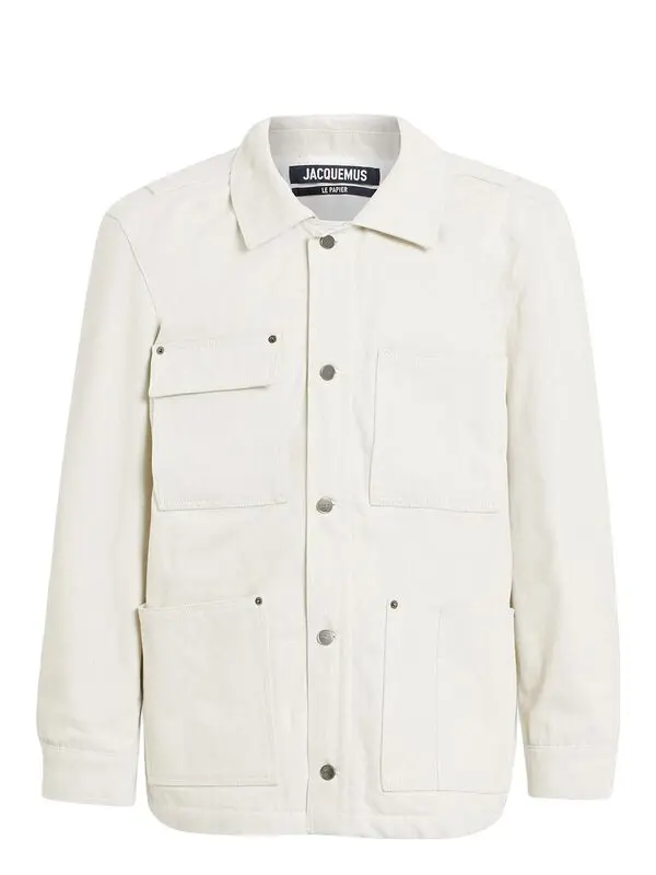 Jacquemus Pescadou Cotton-twill Jacket - Off-white