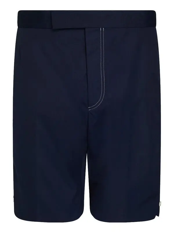Thom Browne Woven Shorts - Navy