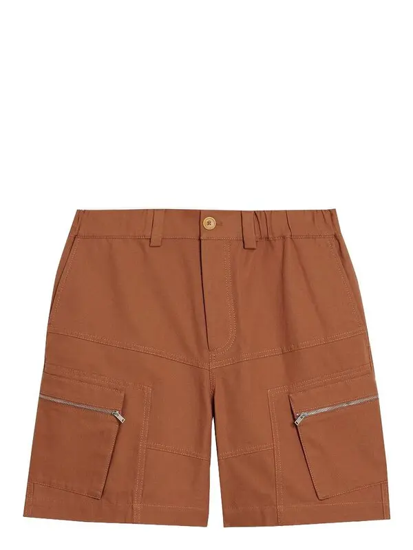 Jacquemus Brasol Cotton-canvas Shorts - Light Brown
