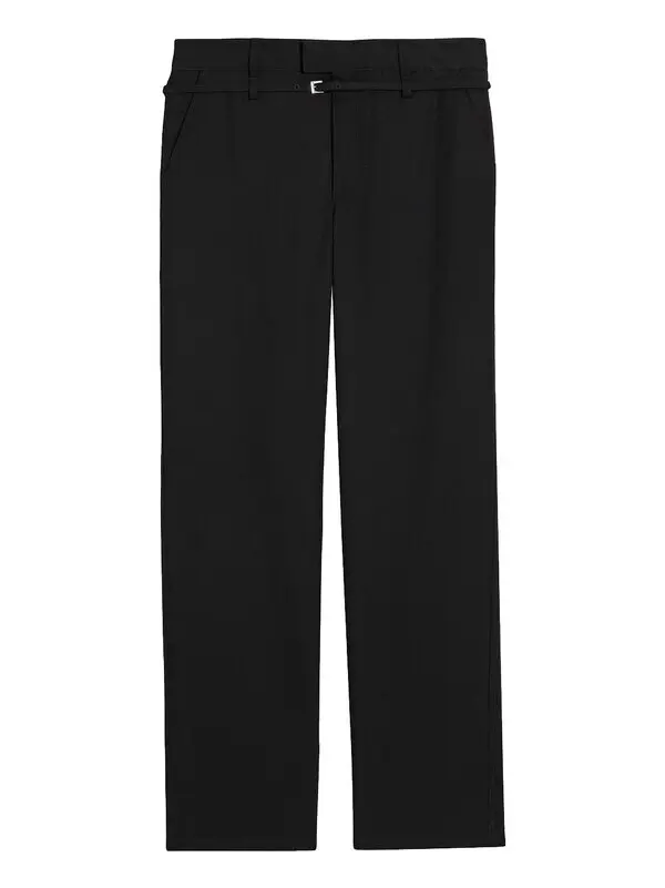 Jacquemus Wool Pants With Detachable Belt - Black