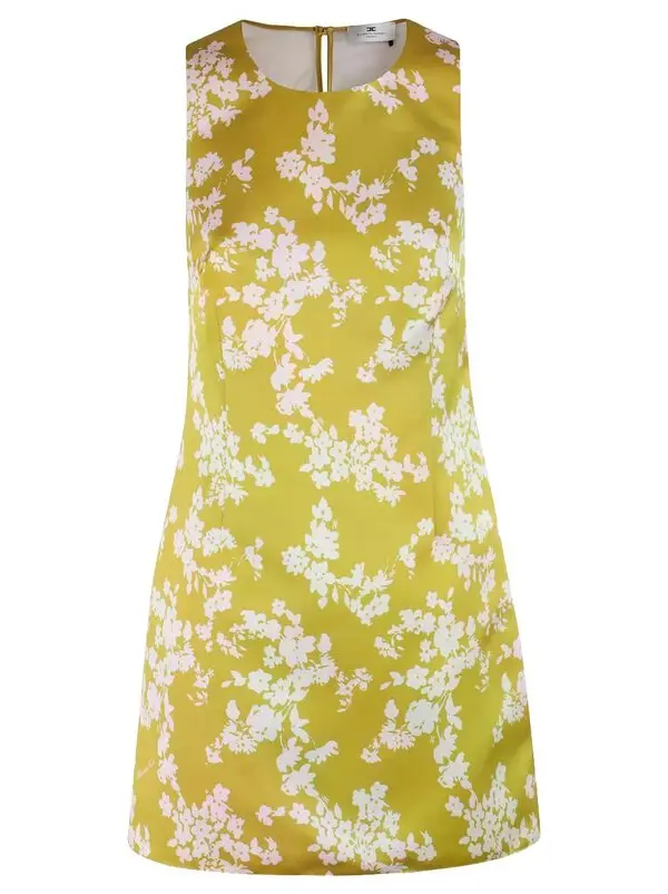 Elisabetta Franchi Floral-print Minidress - Yellow