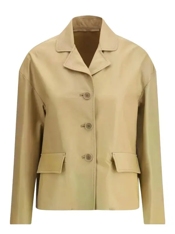 SALVATORE SANTORO Leather Blazer - Neutrals