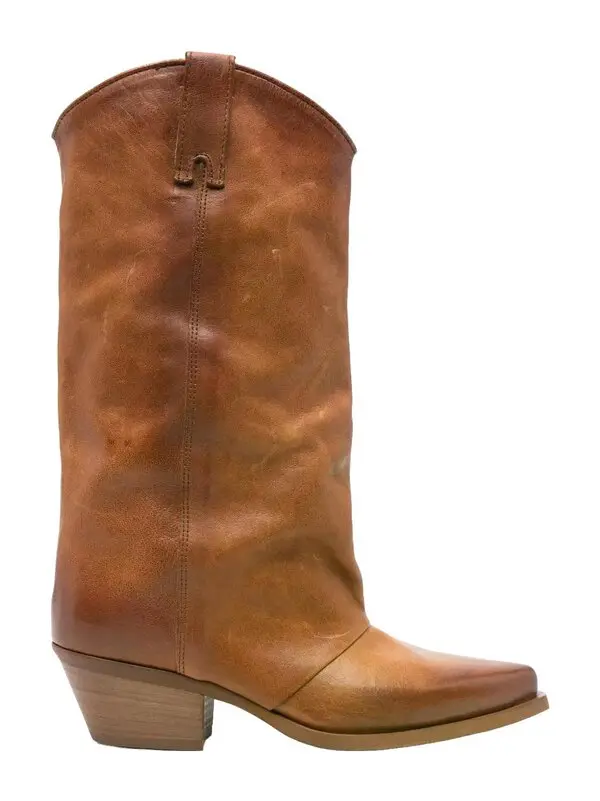 METISSE 50mm Cowboy Boots - Brown