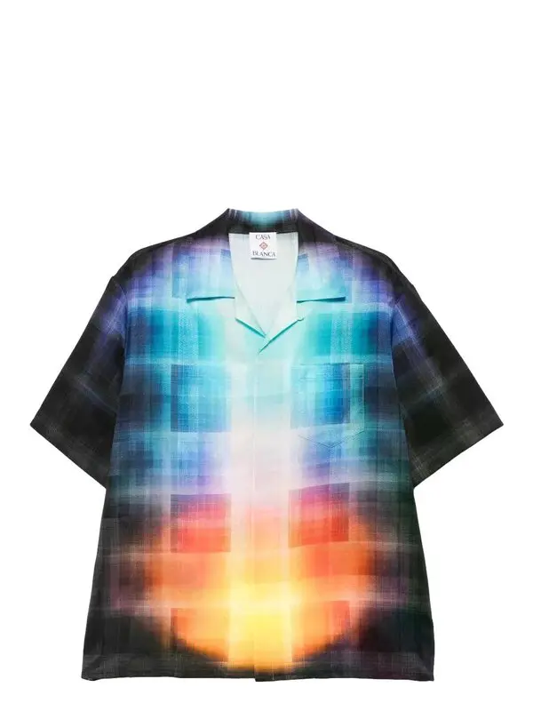Casablanca Gradient Check Shirt - Blue