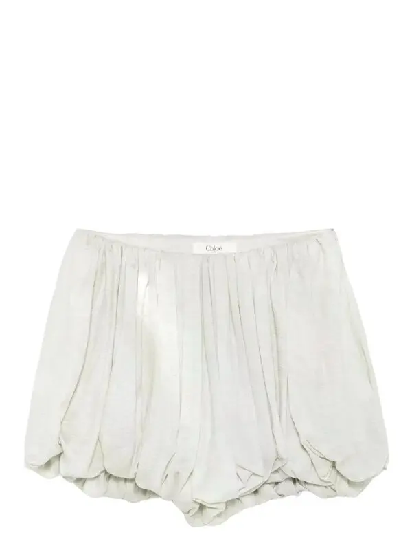 Chloé Bloomer Mini Shorts - Green