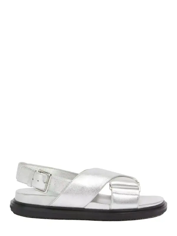 Marni Leather Sandals - Grey