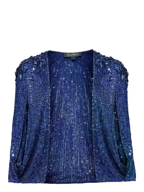 Jenny Packham Mina Sequined Jacket - Blue
