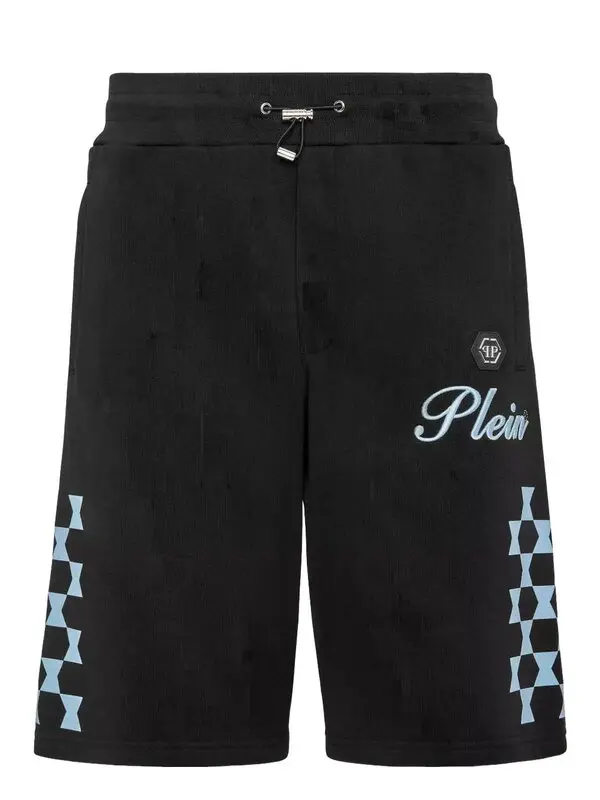 Philipp Plein Checkmate Short - Black
