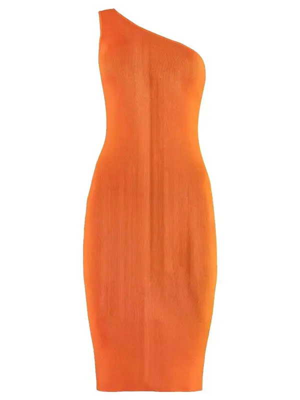 YVES SALOMON One-shoulder Dress - Orange