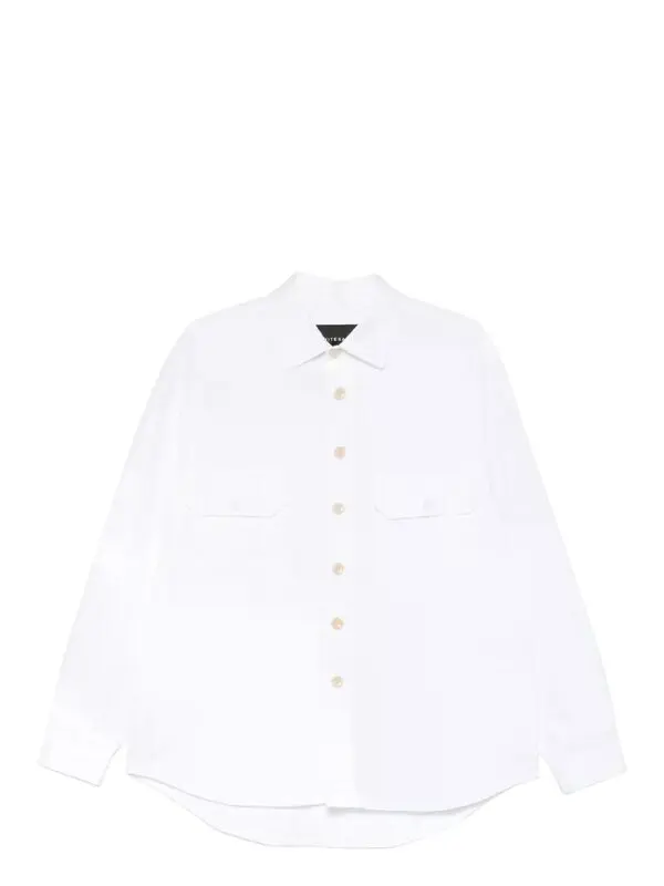 WHITE SAND Cotton Shirt - White