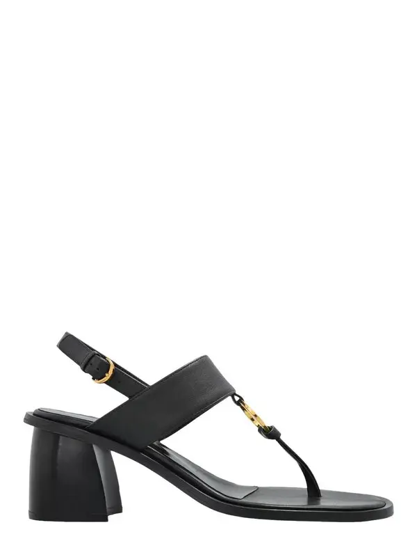ODISSI 50mm Leather Sandals - Black