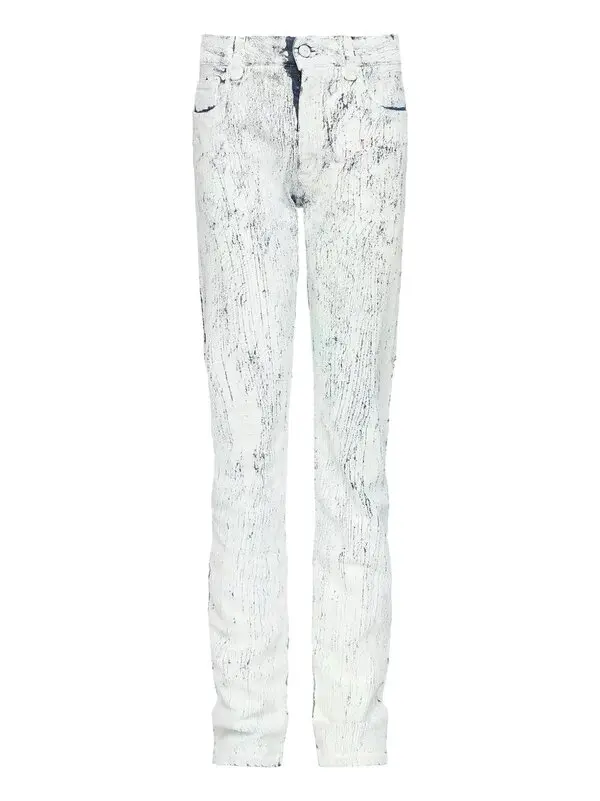 MAISON MARGIELA Coated Straight Jeans - White