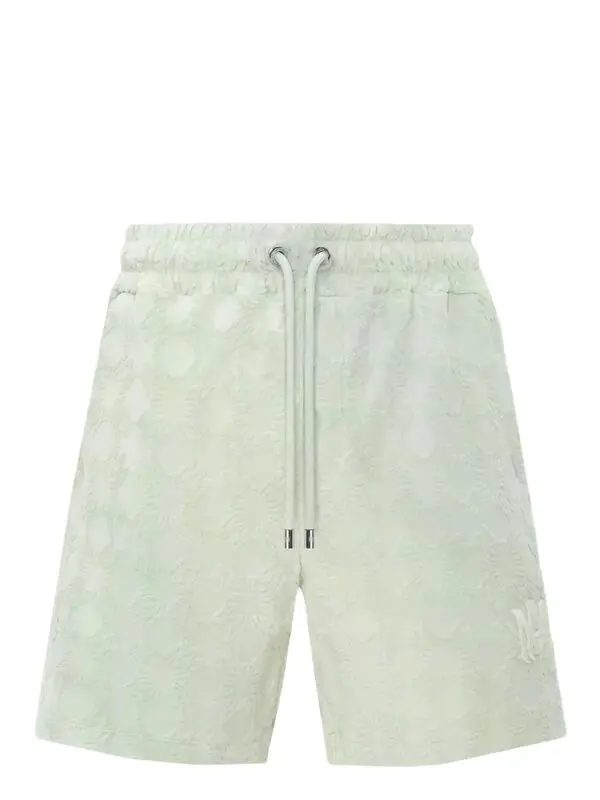 Amiri Debossed Pattern Shorts - Green