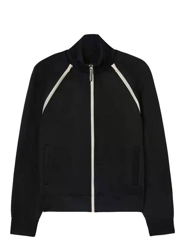 Palm Angels Contrast-trim Track Jacket - Black