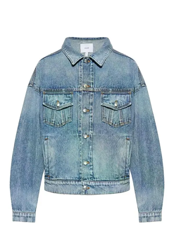 Rhude Cotton Denim Jacket - Blue
