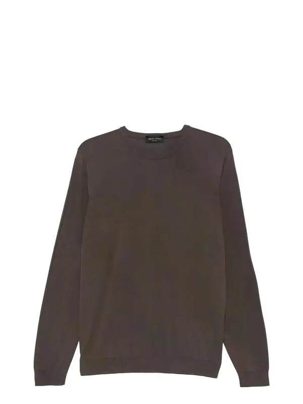 ROBERTO COLLINA Cotton T-shirt - Brown