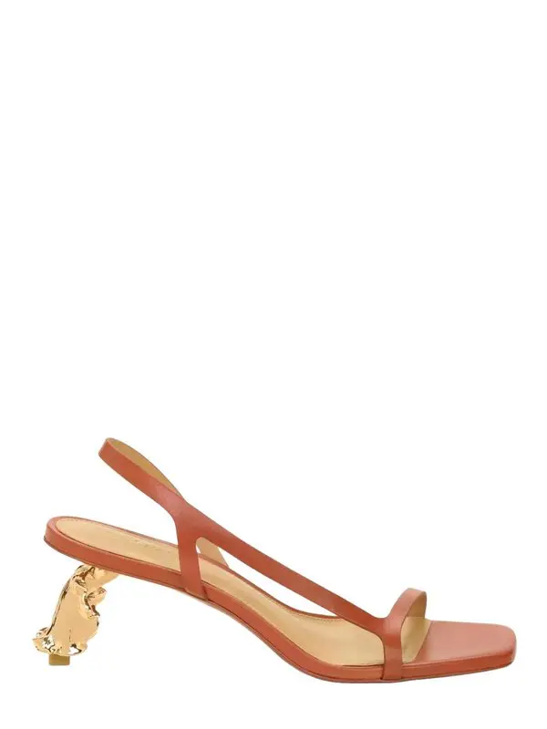 Cult Gaia Leilani Leather Sandals - Brown