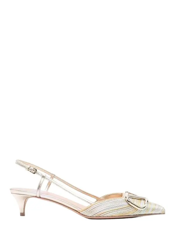 Valentino Garavani 40mm Vlogo Signature-plaque Pumps - Bj1