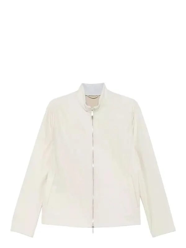 Eleventy Silk Jacket - Neutrals
