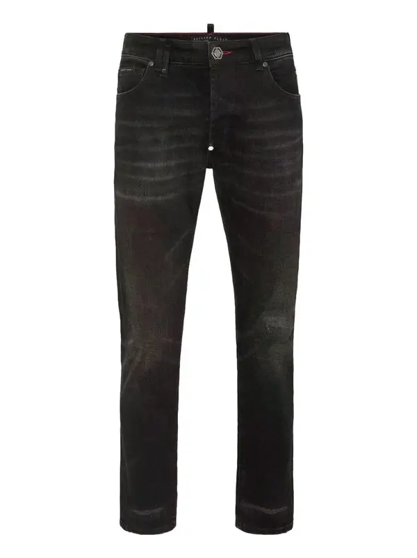 Philipp Plein Logo-patch Skinny Jeans - Black