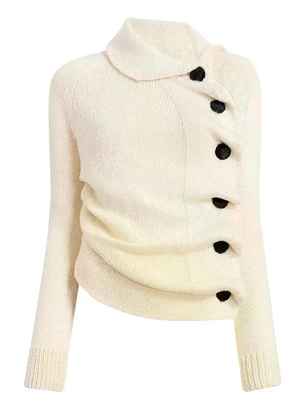 Khaite Lorrai Cardigan - Neutrals