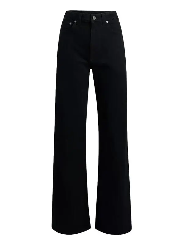 Khaite Dane Wide-leg Jeans - Black