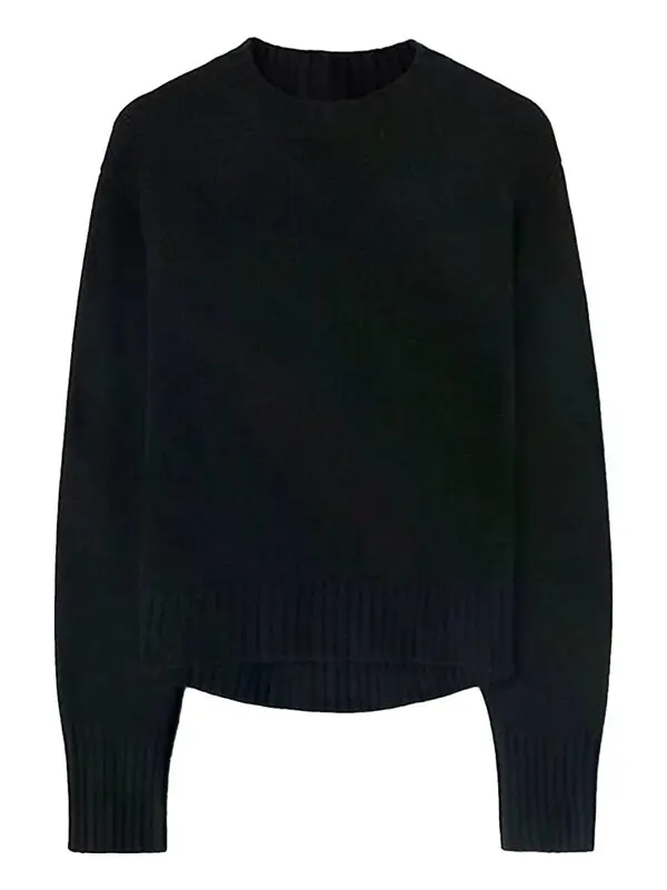JIL SANDER Knitted Jumper - Black