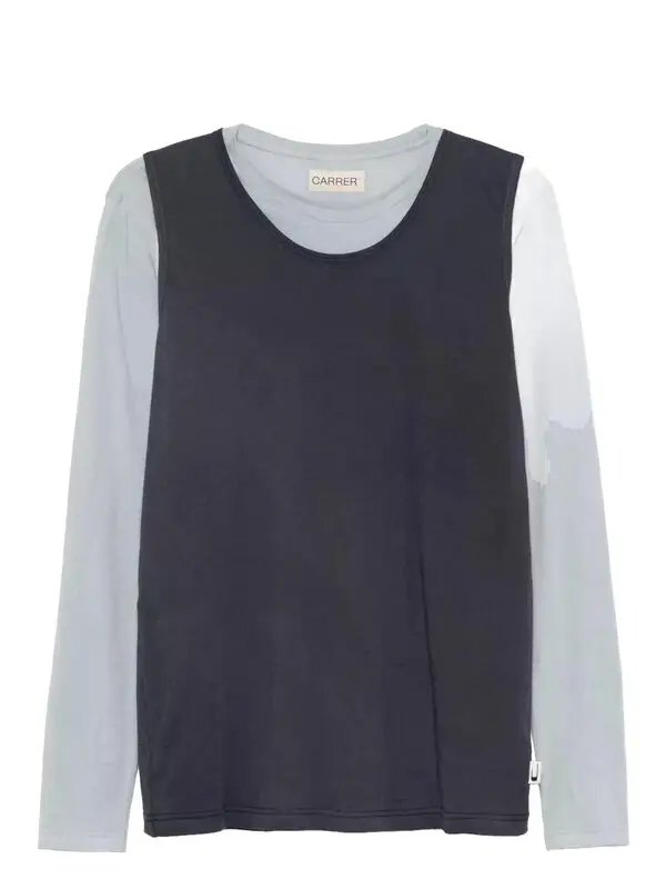CARRER Doria Double-layer T-shirt - Blue