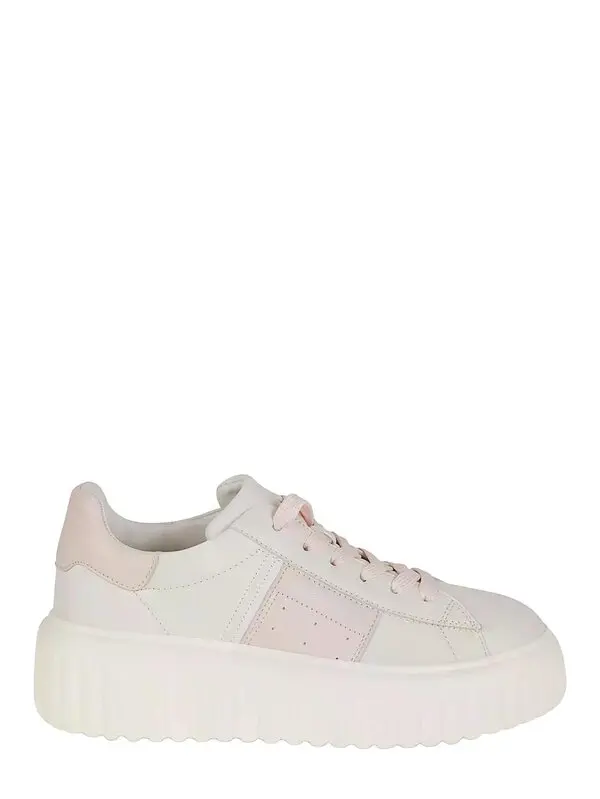 Hogan H-stripes Platform Sneakers - White
