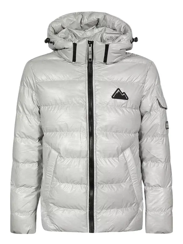 POINT ZERO Hooded Down Jacket - Grey