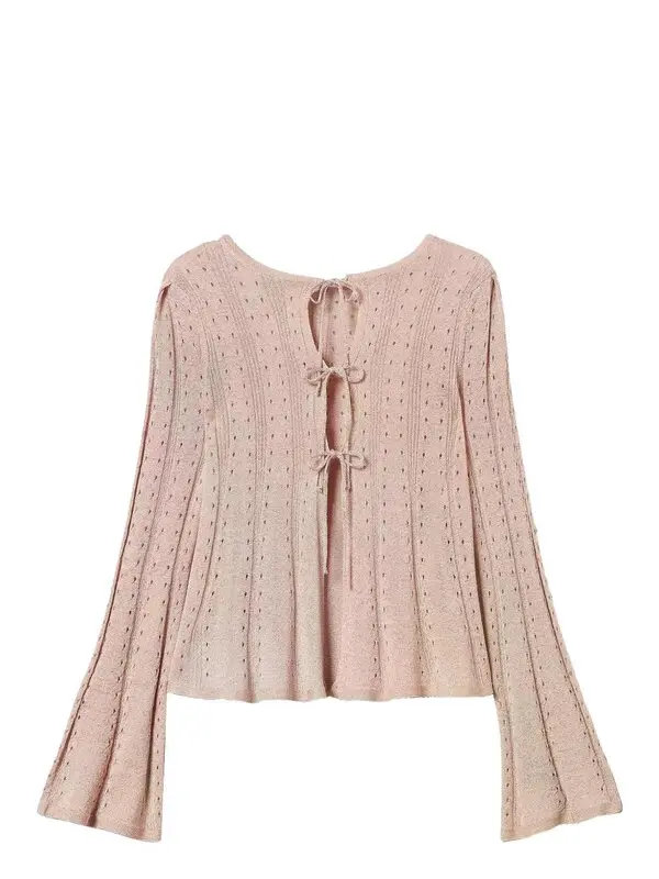 TWINSET Open-knit Cardigan - Pink