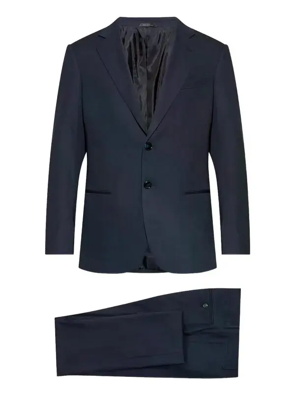 Giorgio Armani Wool-blend Suit - Blue