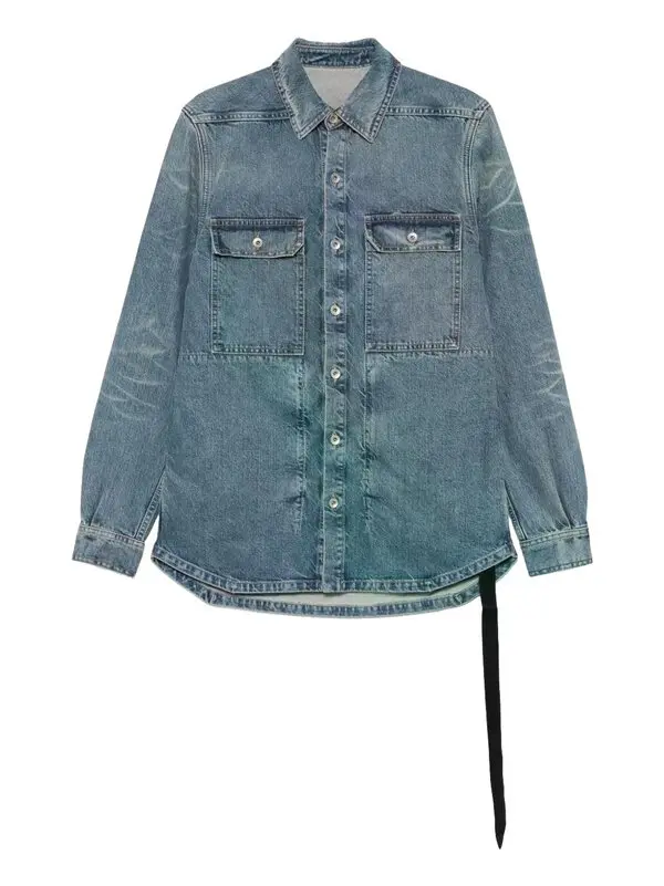Rick Owens Denim Overshirt - Blue