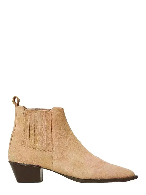 TWINSET 40mm Suede Ankle Boots - Neutrals