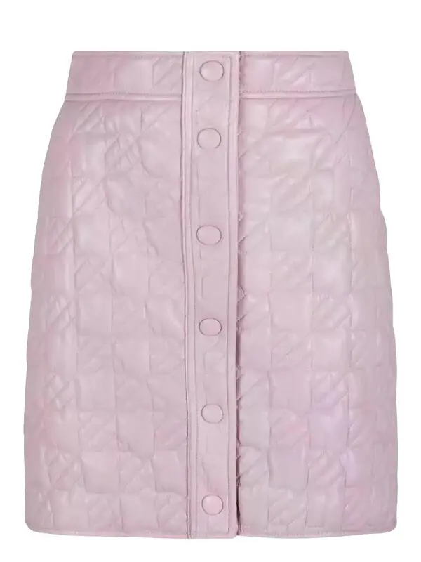 MSGM Quilted Mini Skirt - Pink