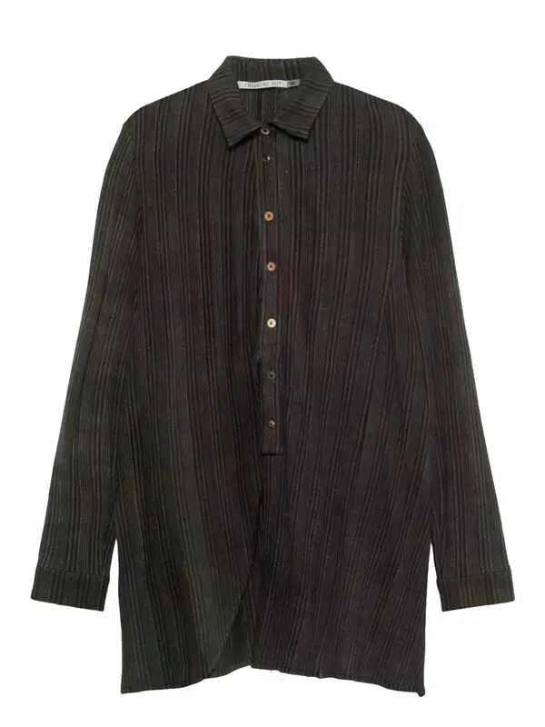CHIAHUNG SU Striped Shirt - Grey