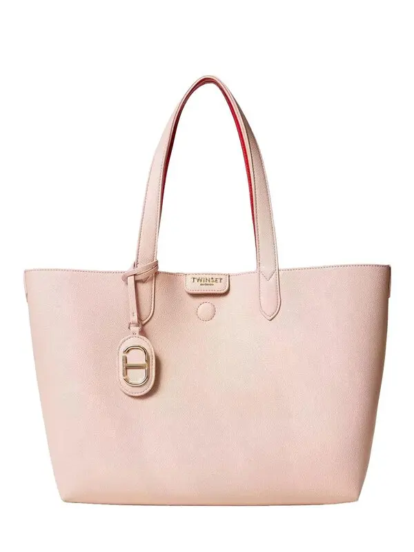 TWINSET Logo-lettering Tote Bag - Pink