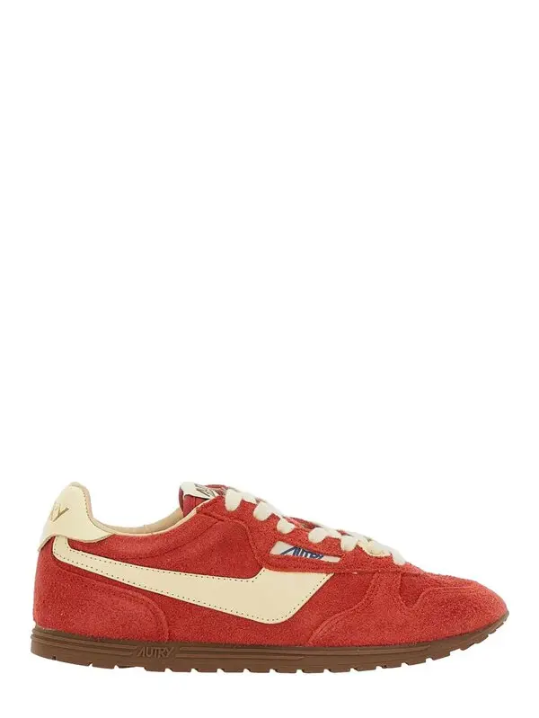 AUTRY Lace Up Sneakers - Red