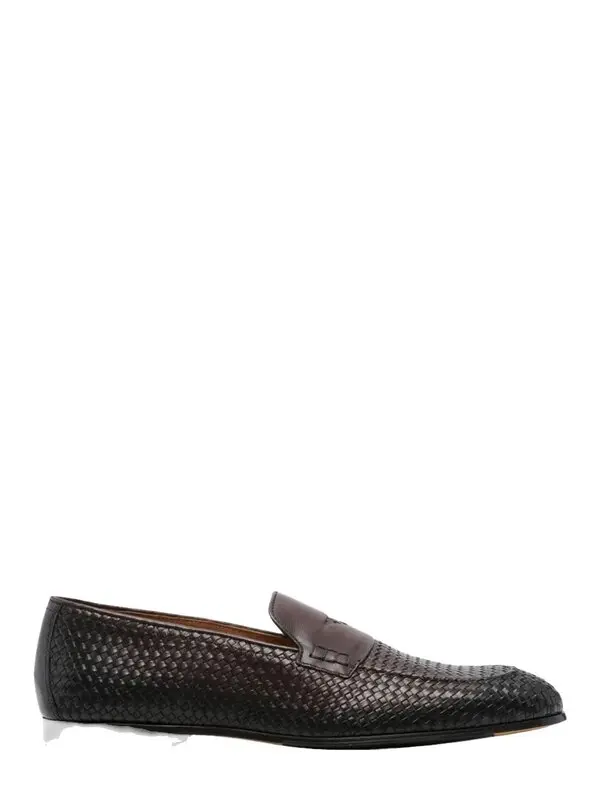 DOUCAL'S Woven Loafers - Brown