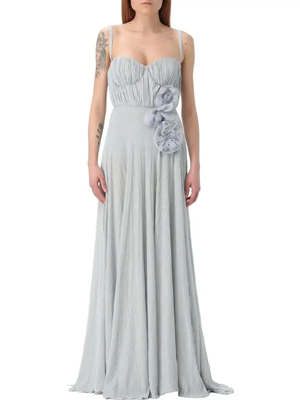 Elisabetta Franchi Maxi Dress - Gnawed Blue