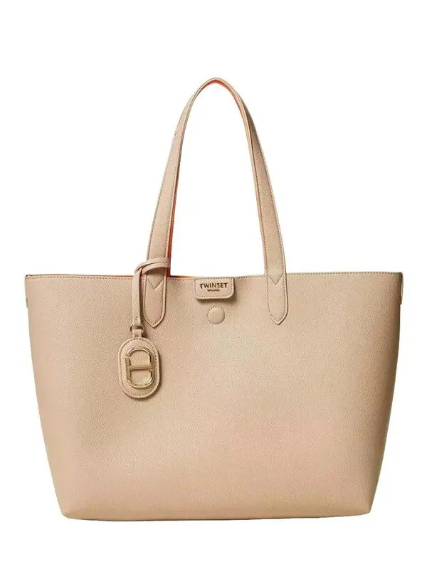 TWINSET Logo-lettering Tote - Neutrals
